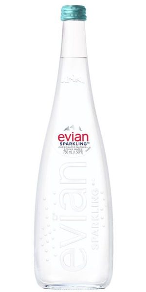 Köp Evian, sparkling mineral water 75 CL glas online